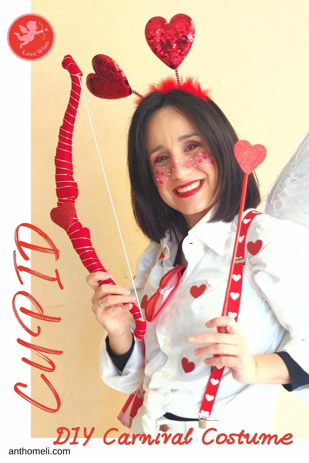 DIY στολή Cupid Love God για τις Απόκριες (Θεός του Έρωτα)