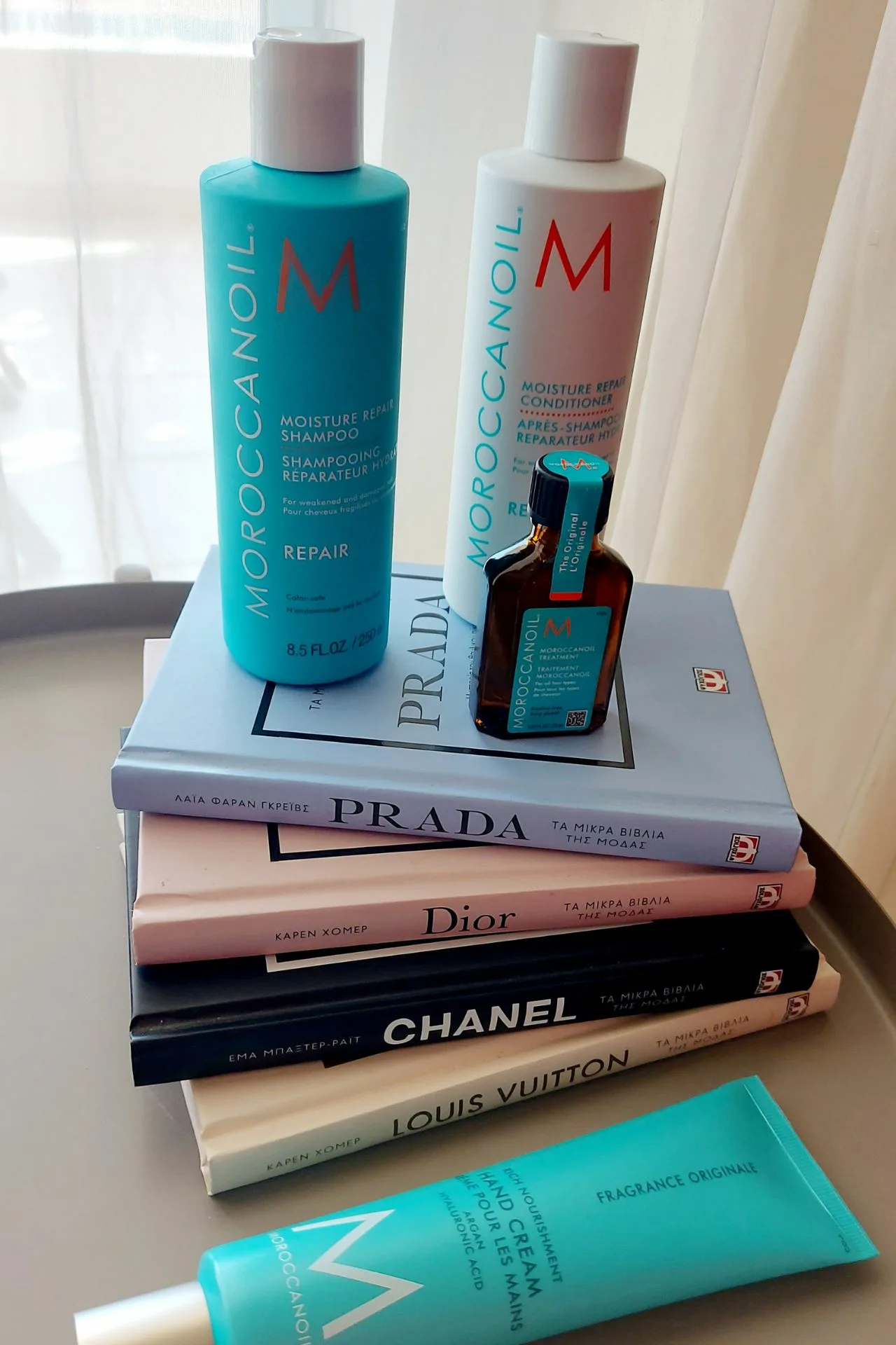 Περιποίηση μαλλιών με Moroccanoil και έλαιο argan